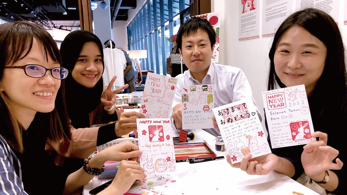 【Nengajyo 2023】年賀状を作って日本にも送れるワークショップをKLで開催中